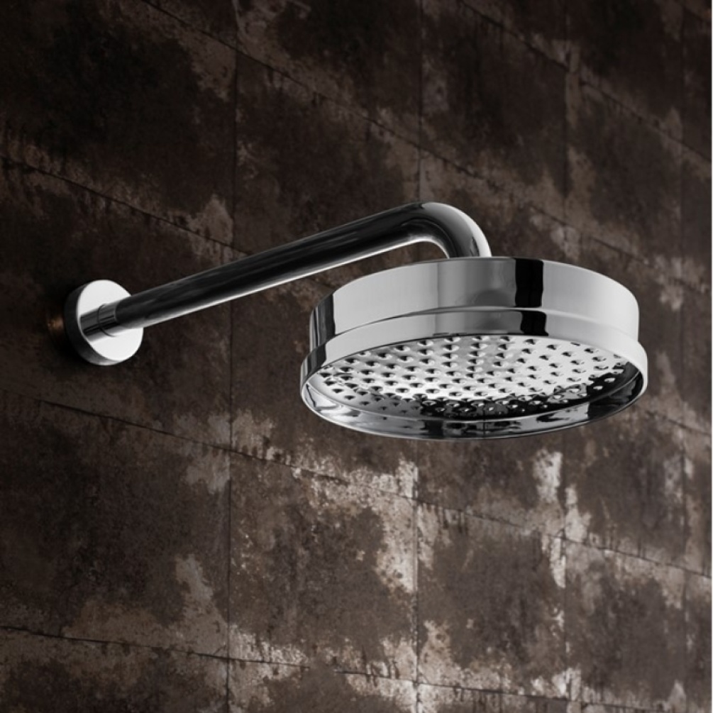 Crosswater MPRO Industrial Chrome 8" Shower Head | Sanctuary Bathrooms