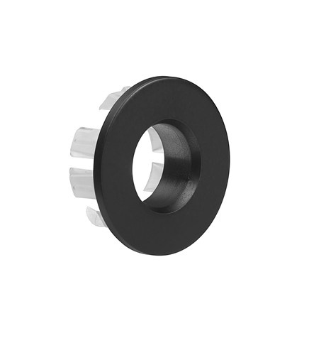 Crosswater MPRO Matt Black Overflow Cover | Sanctuary Bathrooms