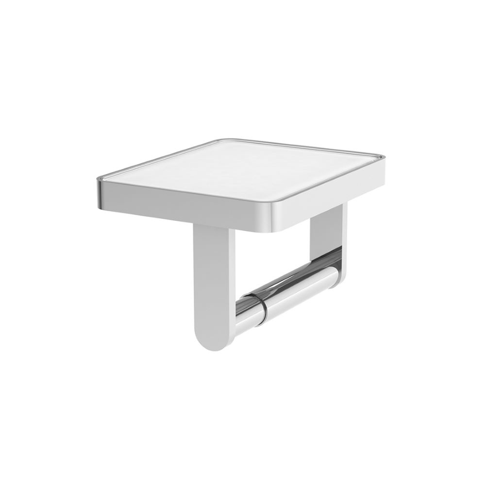 Vado Cameo Muse Chrome +White Toilet Roll Holder | Sanctuary