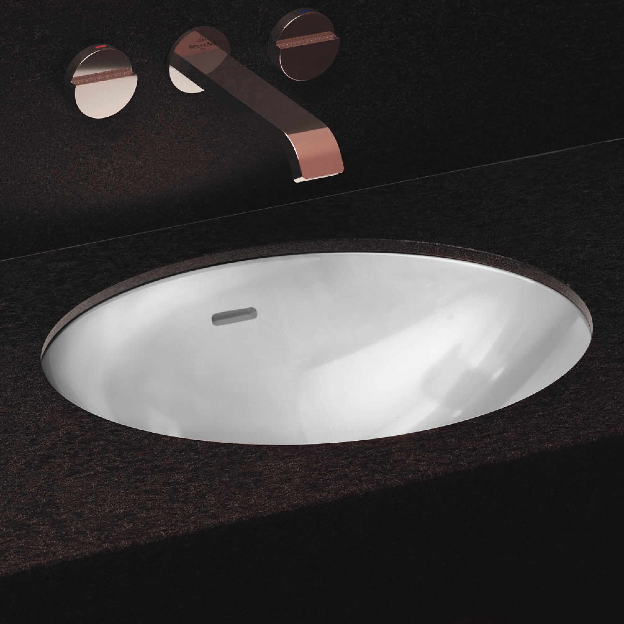 V&B Loop 430 White Alpin C+ Inset Basin | Sanctuary Bathrooms