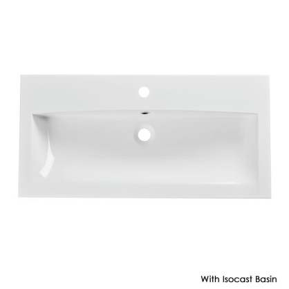 Roper Rhodes Frame 800mm Derwent Blue Wall Mounted Vanity Unit & Basin ...