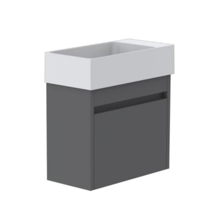 GSI Kube X Design 500 x 250mm 1 Door Vanity Unit & Basin | Sanctuary ...