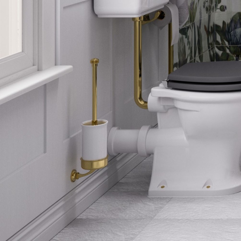 Burlington Guild Gold Toilet Brush Holder | Sanctuary