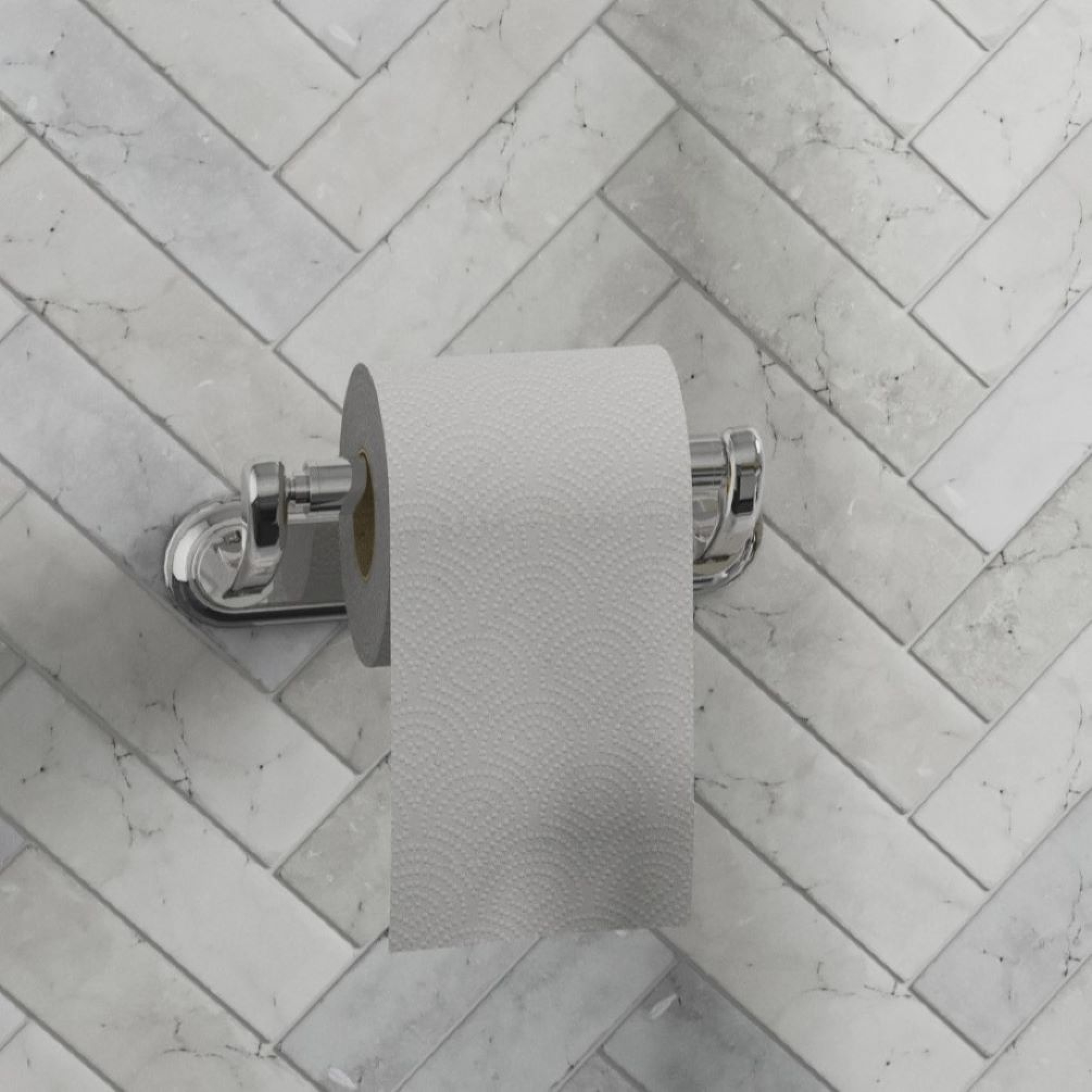 Burlington Guild Chrome Wall Hung Toilet Roll Holder | Sanctuary