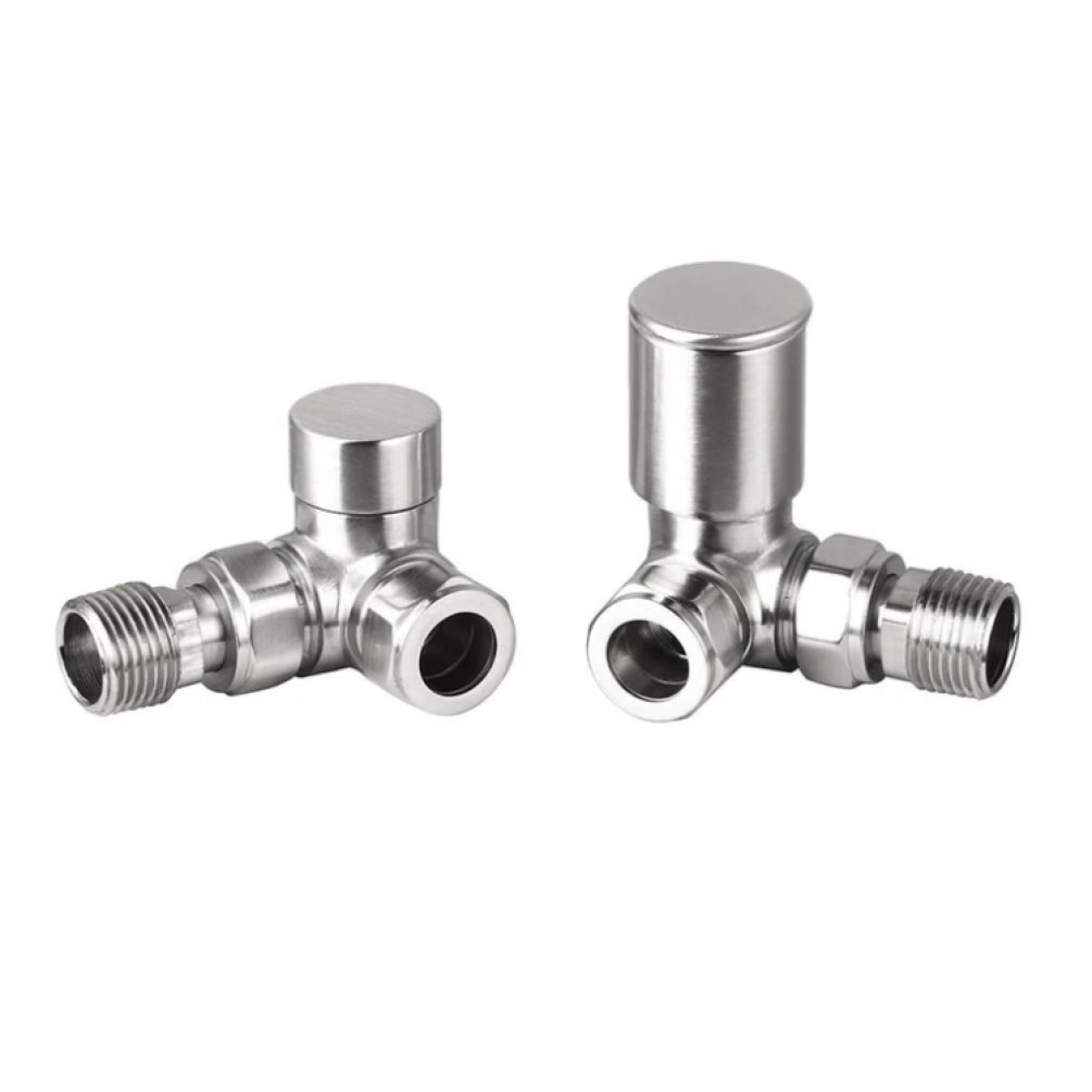 Velaro Chrome Corner Round Manual Rad Valves | Sanctuary