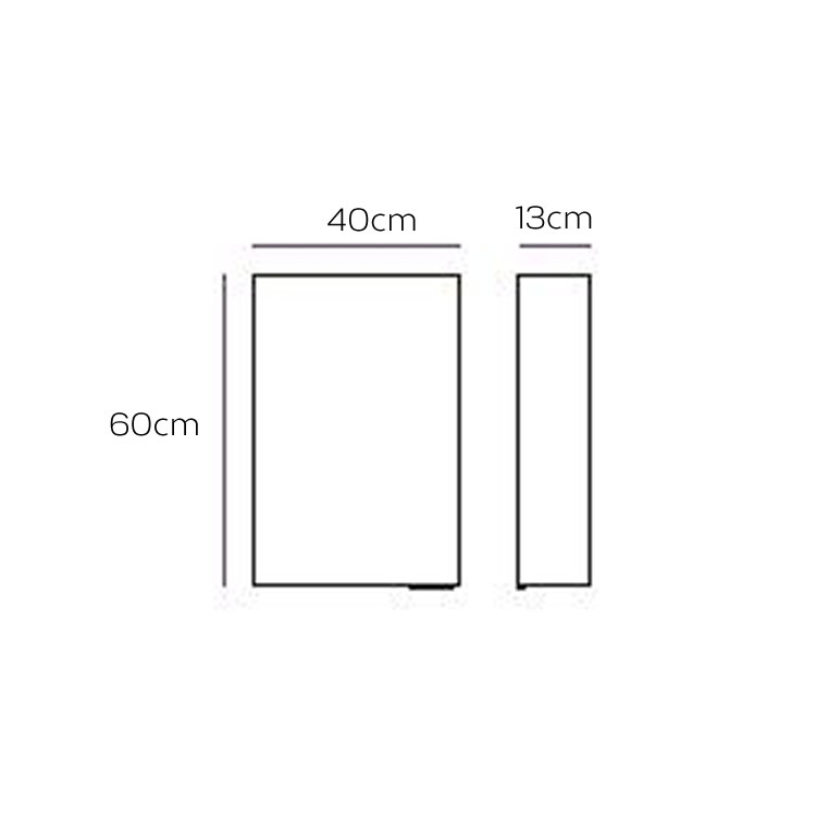 HIB Eris 40 Aluminium Cabinet | Sanctuary Bathrooms