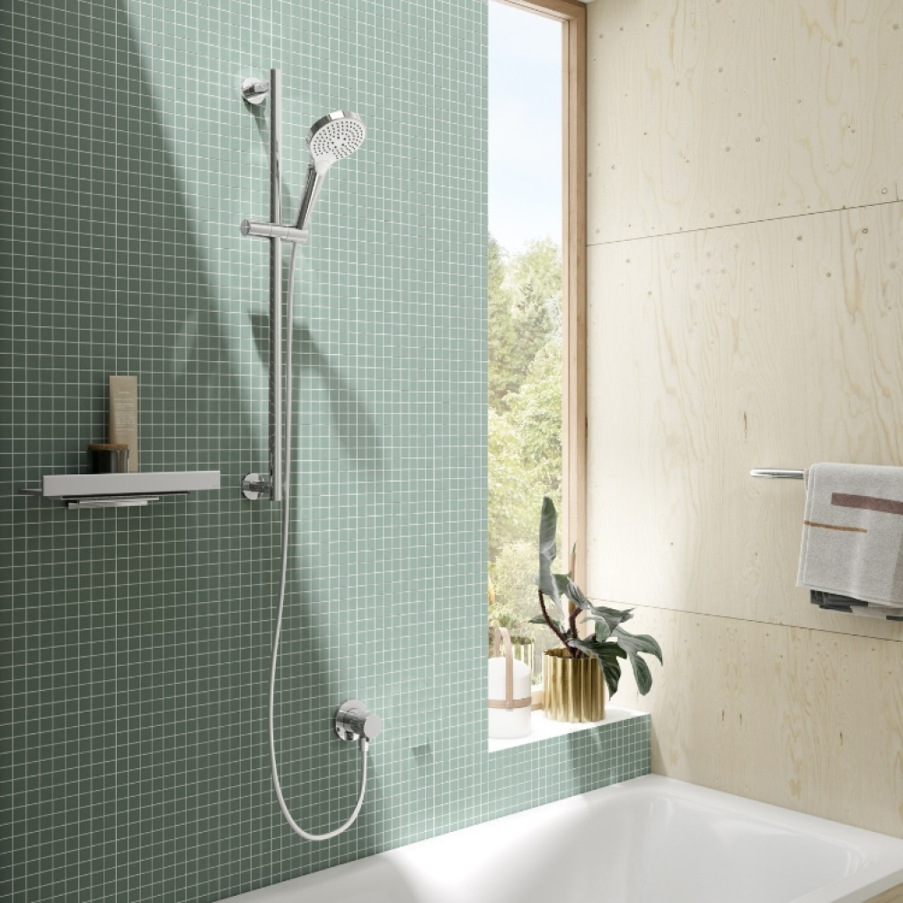 Keuco IXMO Chrome Round Slide Rail Set | Sanctuary Bathroom