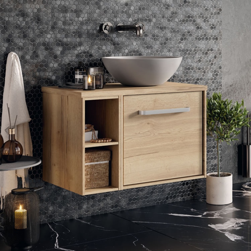 Crosswater Infinity 700 Windsor Oak Vanity Unit | Sanctuary Bathrooms