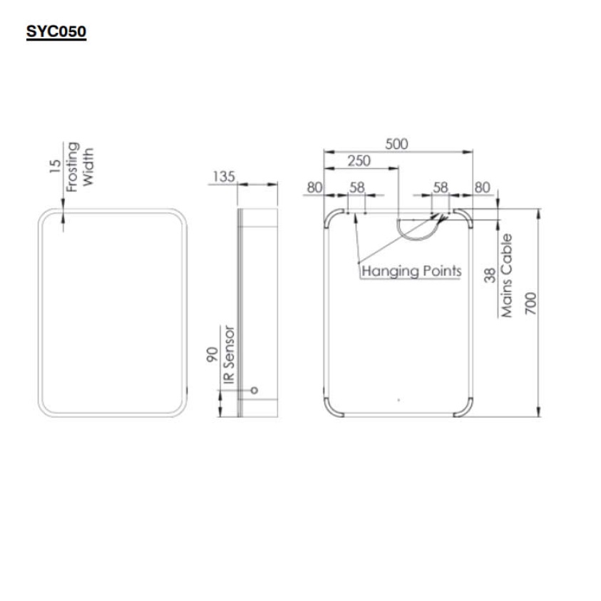 Roper Rhodes System 500 LED Cabinet | Sanctuary Bathrooms