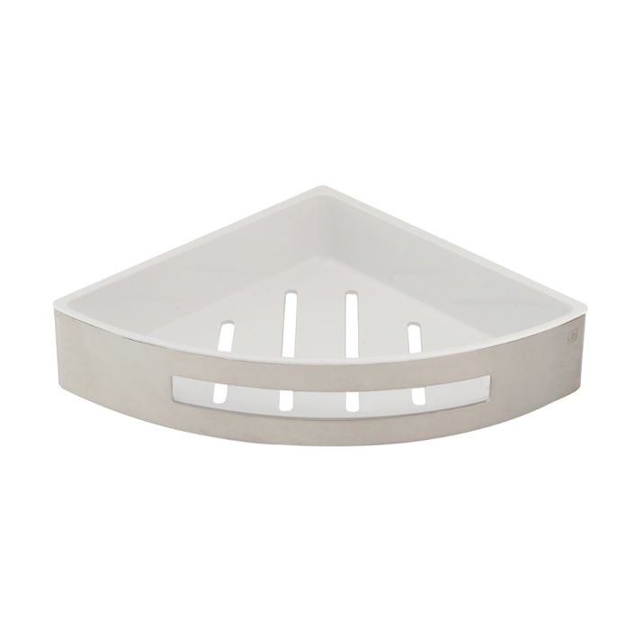 JTP Inox Corner Basket with Shelf | Sanctuary Bathrooms