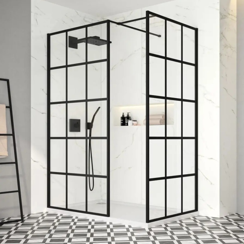 Merlyn Black Square Shower Enclosure & Tray Pack | Sanctuary