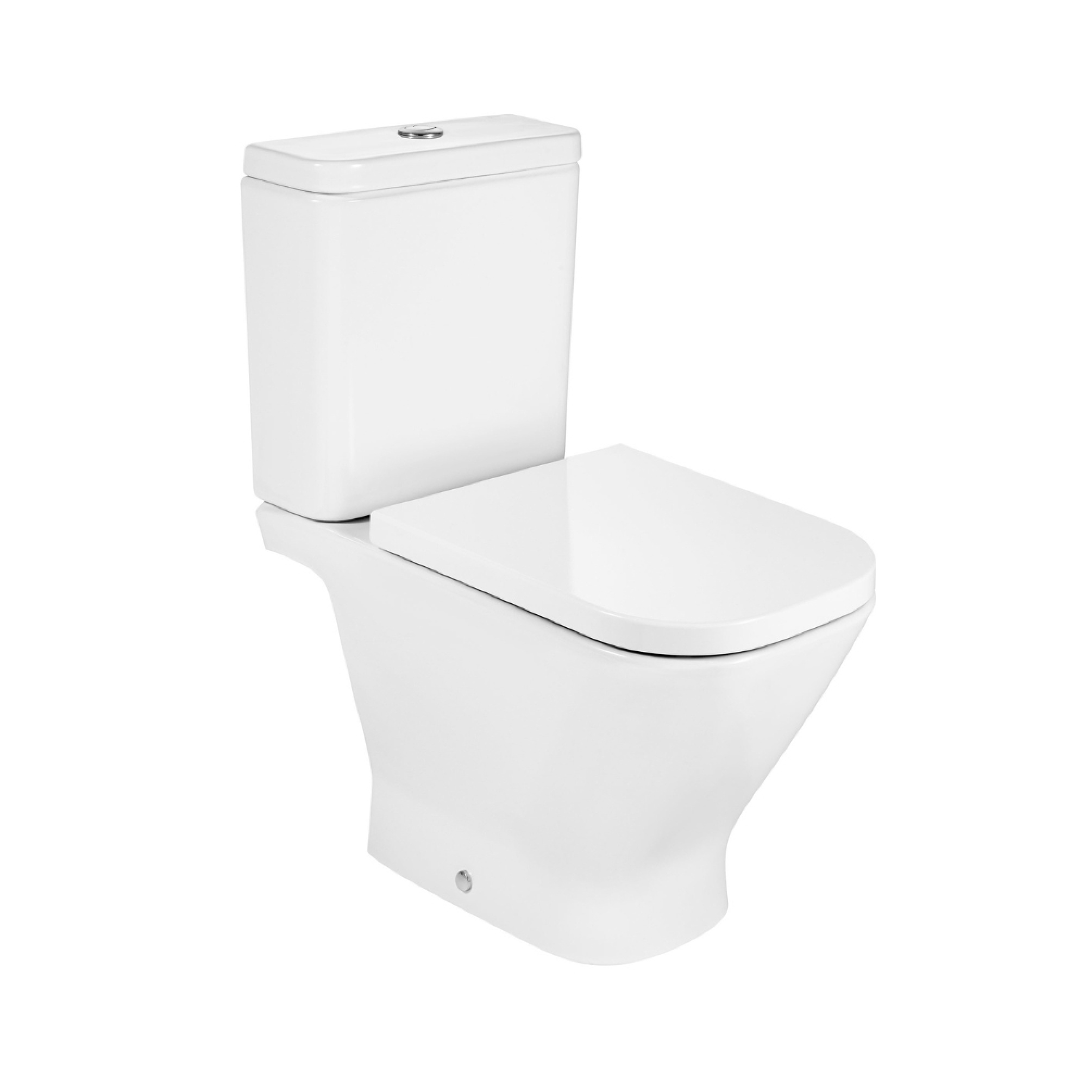 Roca The Gap Square Close Coupled Open Back Toilet