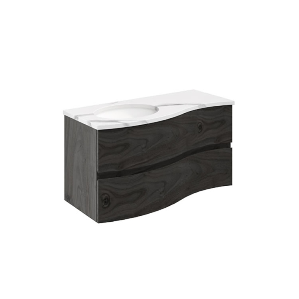 Crosswater Svelte Grey Ash Vanity Unit & Basin | Sanctuary Bathrooms