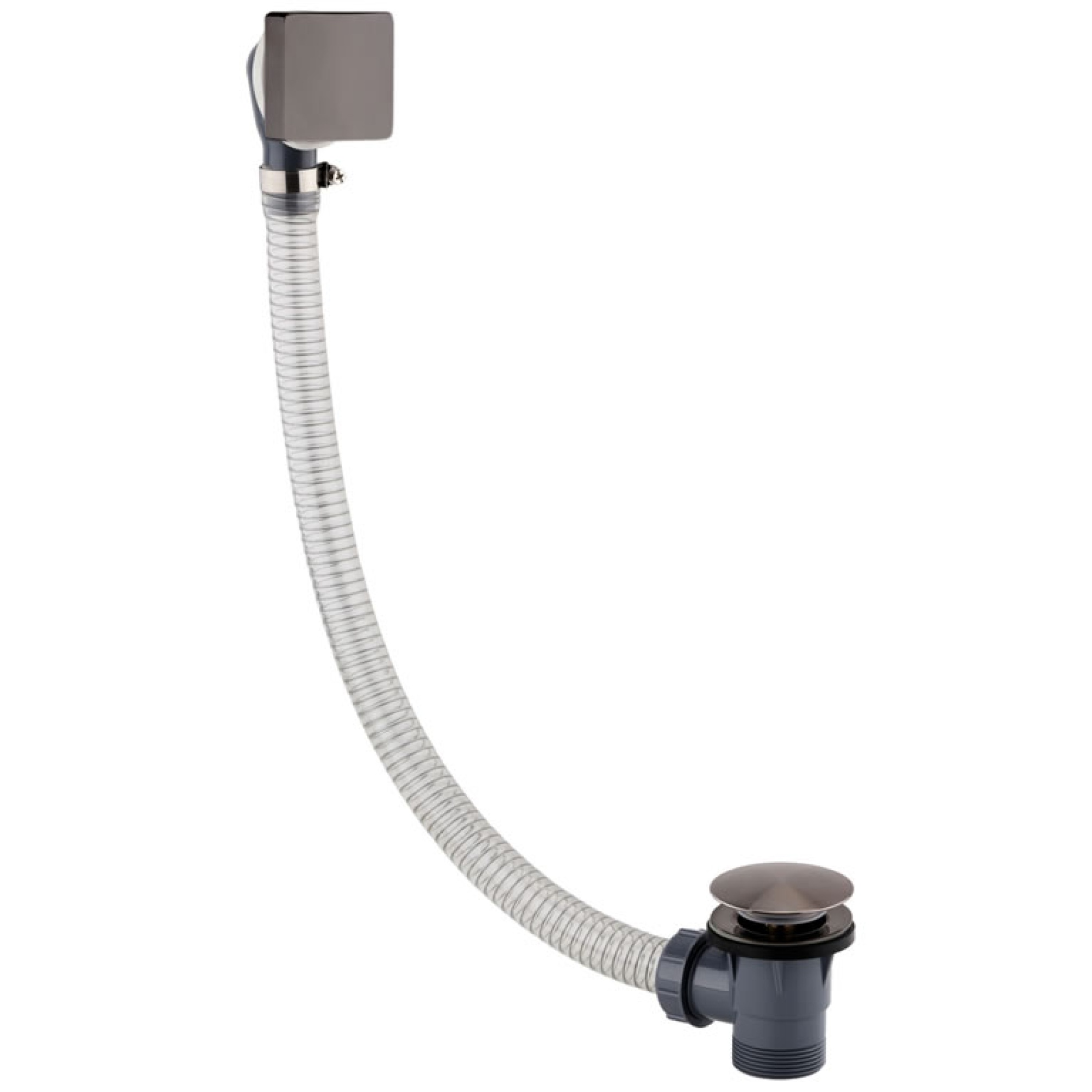 JTP Hix Brushed Black Click-Clack Bath Waste | Sanctuary