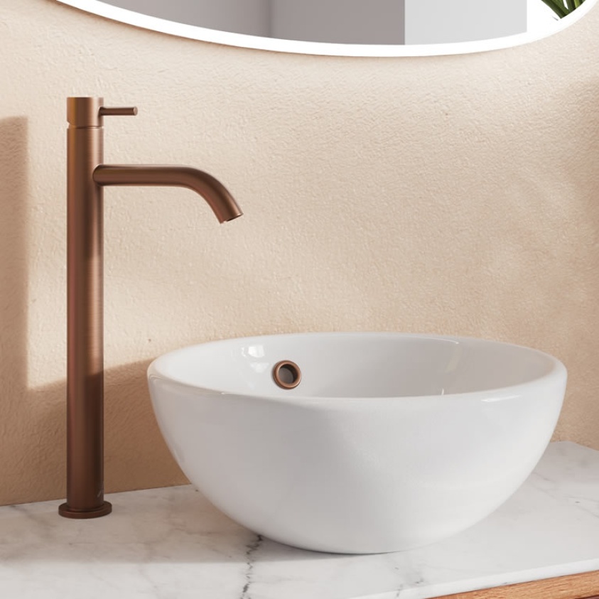 Crosswater MPRO Brushed Bronze Tall Basin Mixer - PRO112DNBZ ...