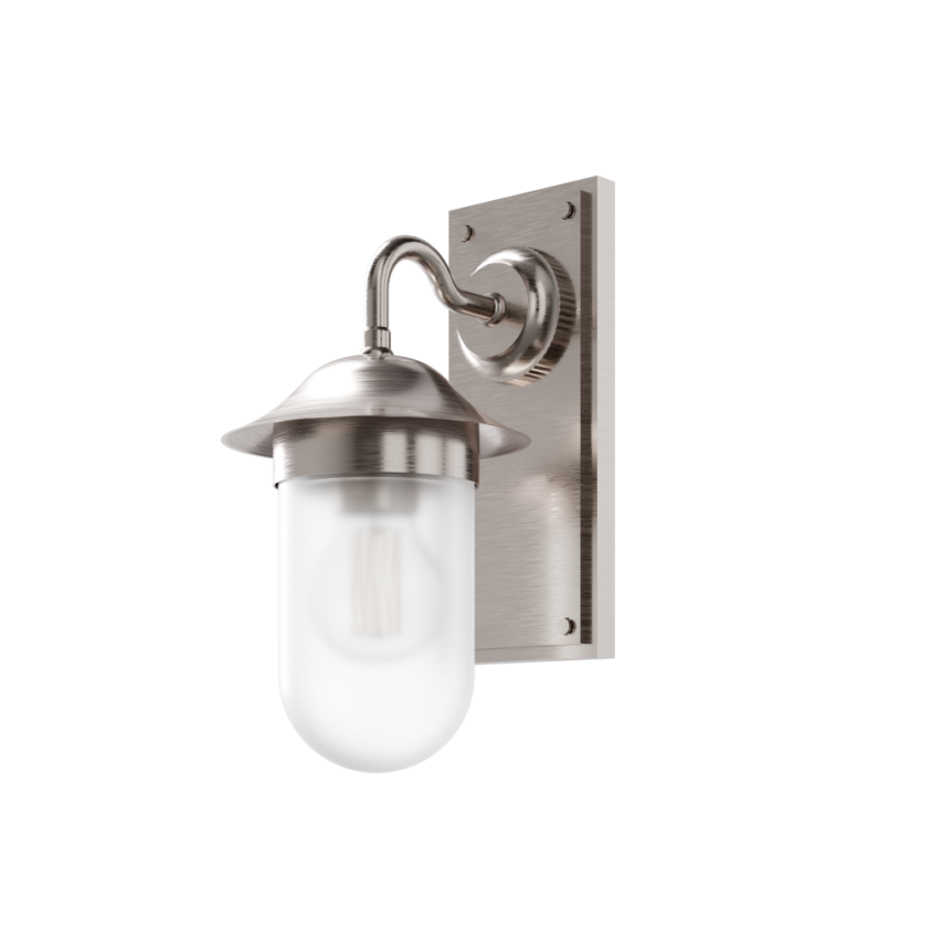 Burlington Guild Nickel Wall Mounted Frosted Light | Sanctuary