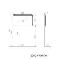 VitrA Sento Illuminated Mirror | Sanctuary Bathrooms