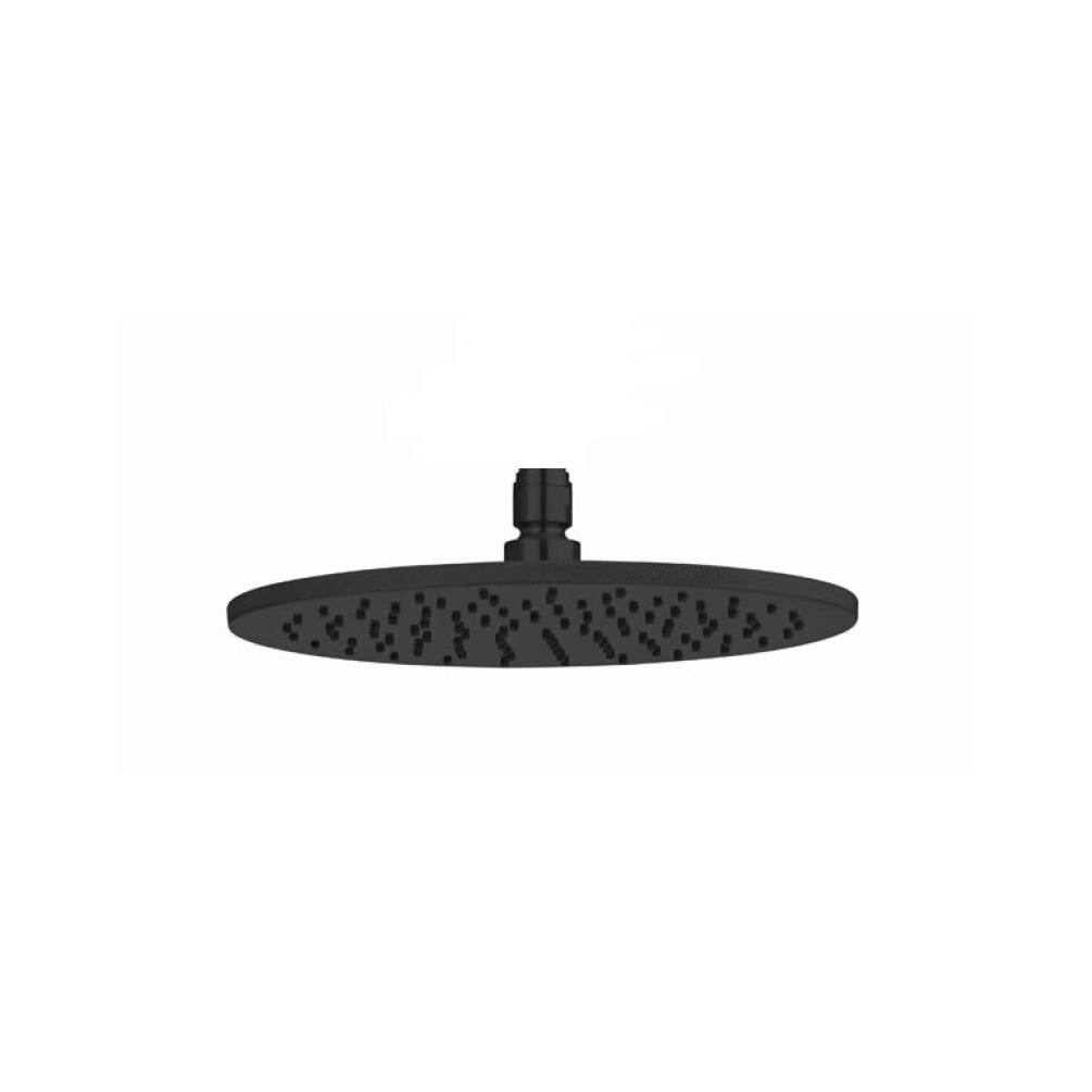 Crosswater Union Matt Black 250mm Shower Head | Sanctuary Bathrooms