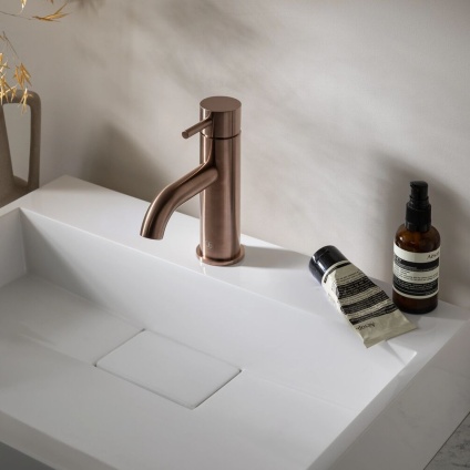 JTP Vos Brushed Bronze Bath / Basin Spout | Sanctuary Bathrooms