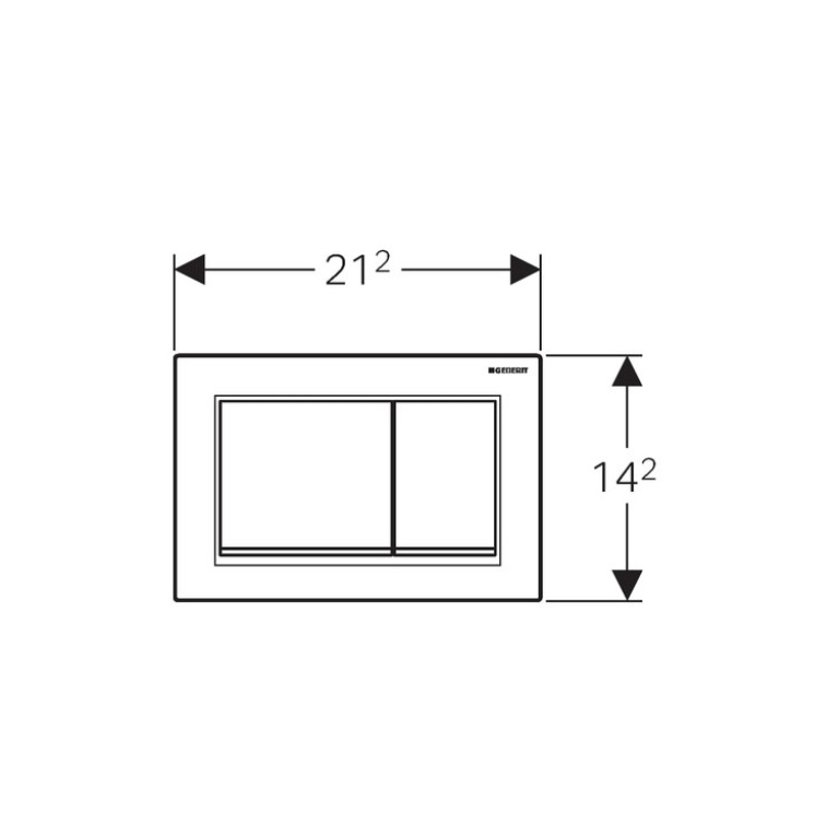 Geberit Omega30 Flush Plate | Sanctuary Bathrooms