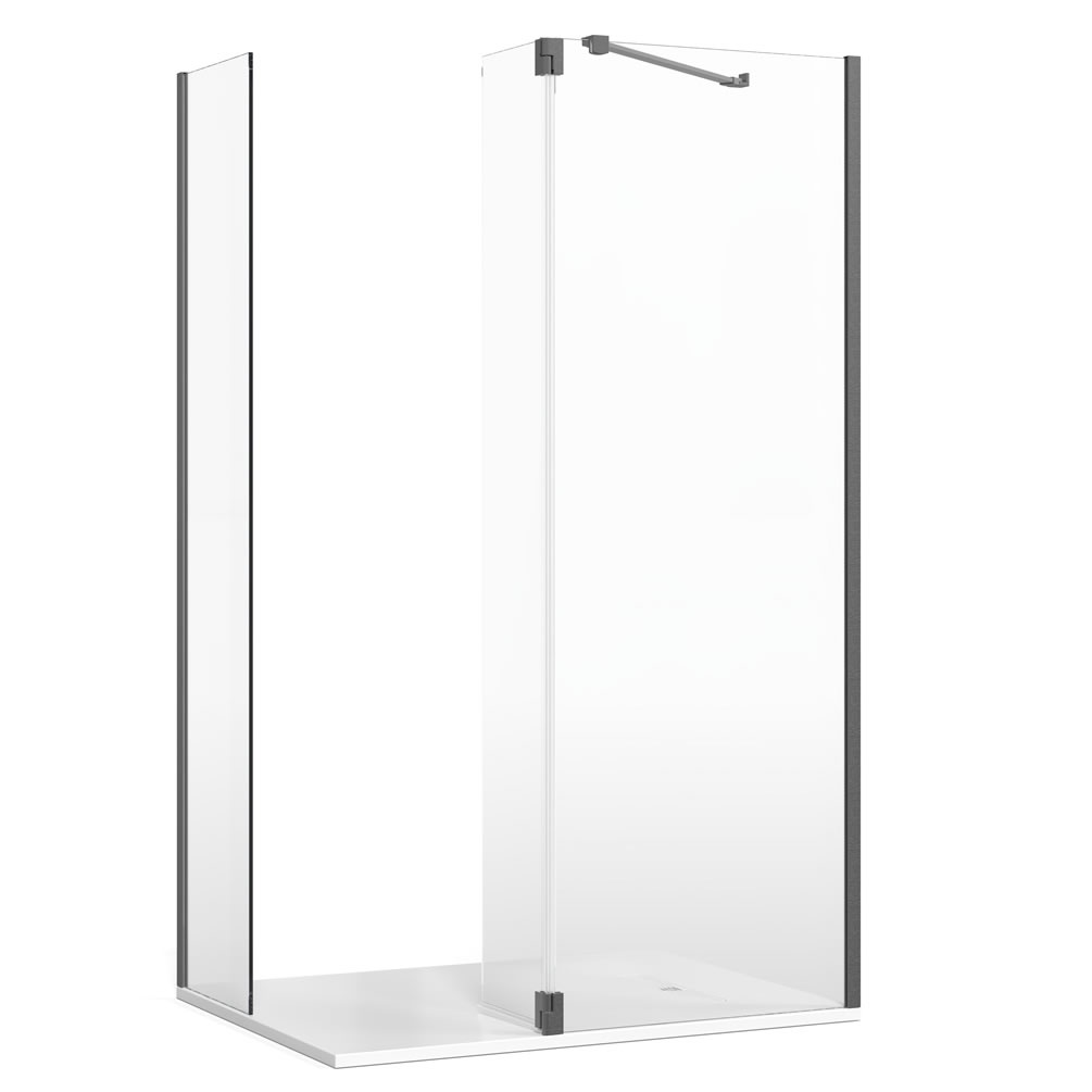 Crosswater Gallery 10 Slate 1200 Wetroom Screen | Sanctuary Bathrooms