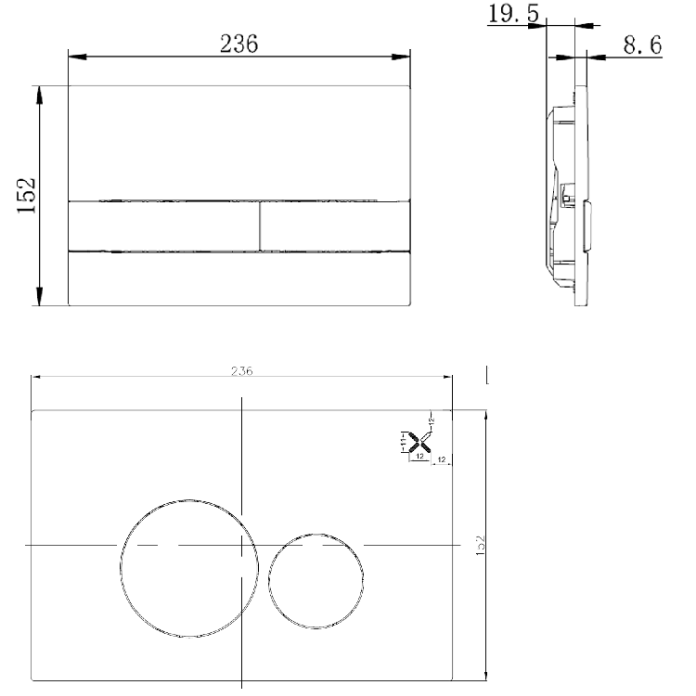 Britton Sphere Back to Wall WC, Tall Cistern & Plate | Sanctuary Bathrooms