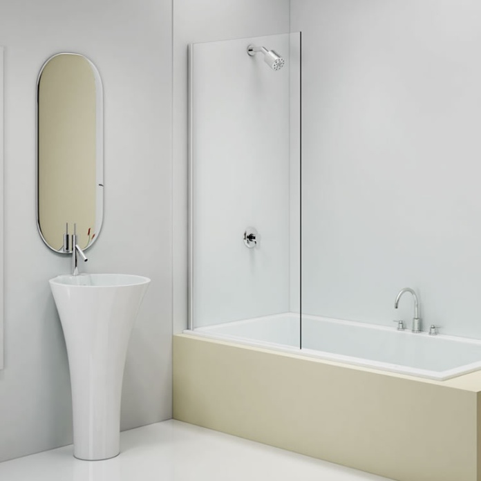 Merlyn MB14 Fixed Bath Screen | Sanctuary Bathrooms