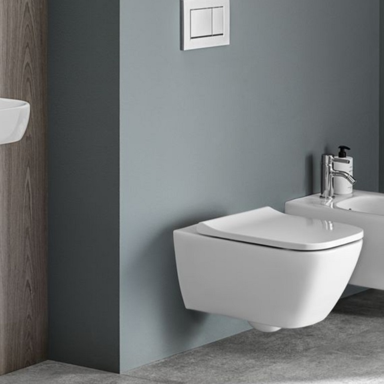 Geberit Smyle Square Rimfree Wall Hung WC Pack | Sanctuary Bathrooms