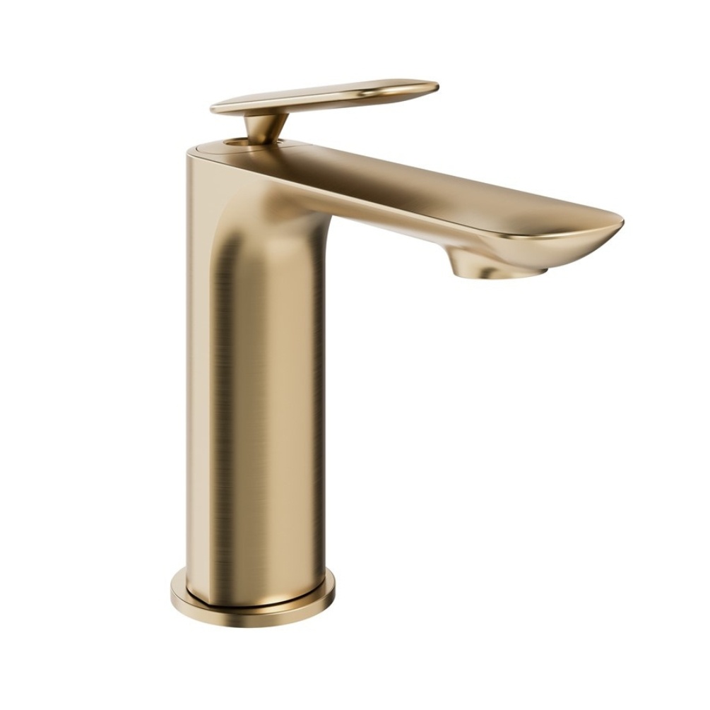 Crosswater Huck Brushed Brass Basin Mixer Tap | Sanctuary