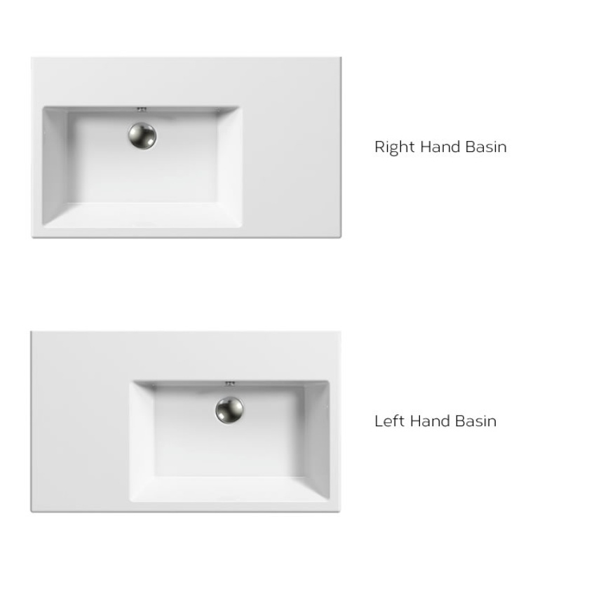 GSI Kube X 80 Wall Hung Basin | Sanctuary Bathrooms