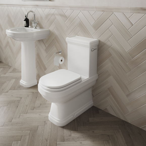 Burlington Riviera Close Coupled Full Back to Wall Toilet
