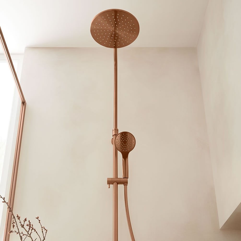 Vado Individual Bronze Thermostatic Shower Column | Sanctuary Bathrooms