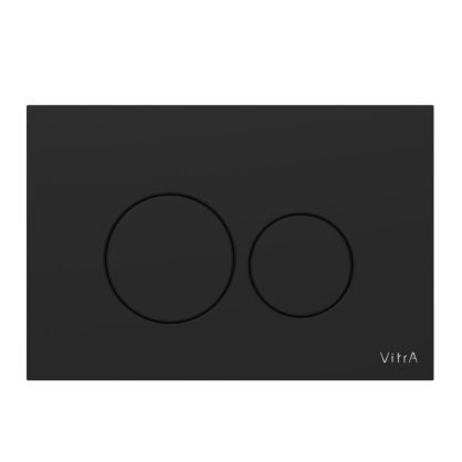 VitrA Origin Matt Black Mechanical Dual Flush Plate