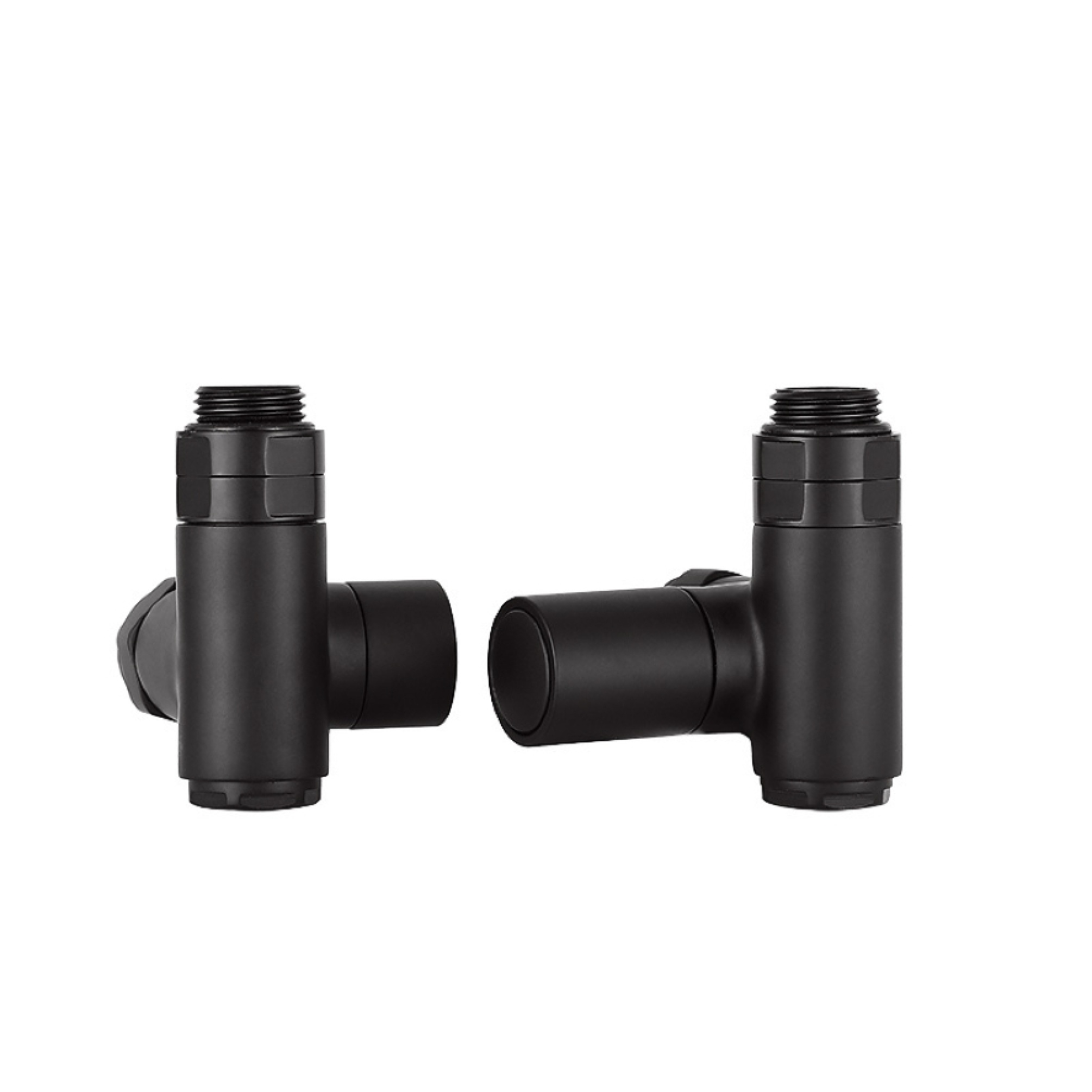JTP Matt Black Dual Fuel Radiator Valves | Sanctuary Bathrooms