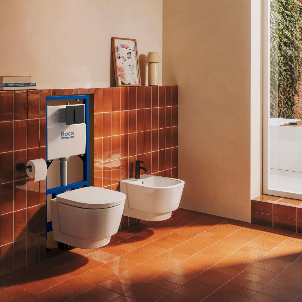 Roca Duplo S Low Height Wall Hung WC Frame & Cistern