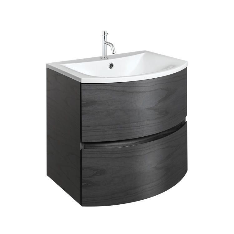 Crosswater Svelte Grey Ash Vanity Unit & Basin | Sanctuary Bathrooms