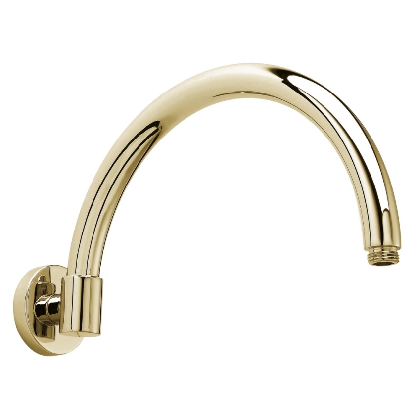 BC Sanitan Gold Arched Wall Mounted Shower Arm