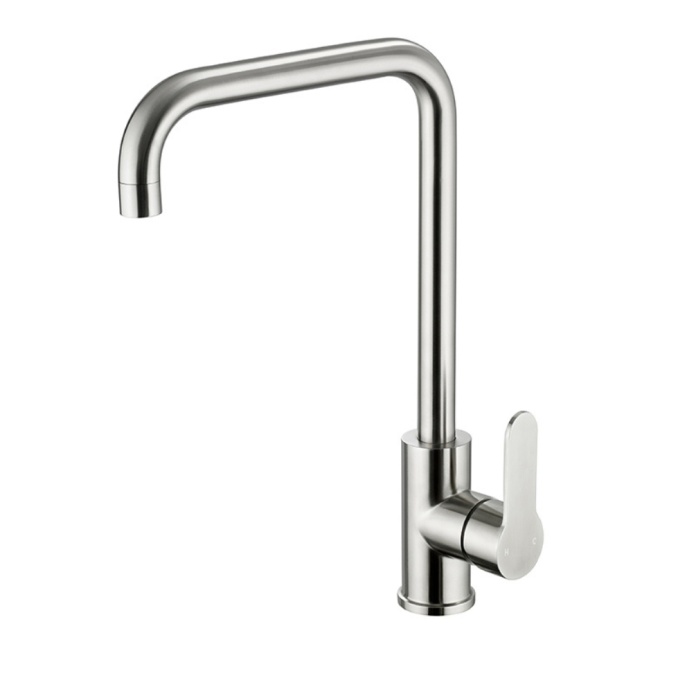 JTP Inox Steel Mono Single Lever Mixer & Straight Swivel Spout