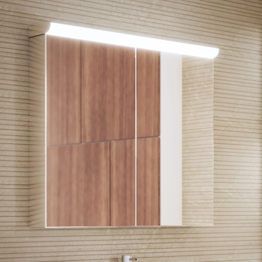 Marlow 800mm LED Mirror Cabinet | Sanctuary Bathrooms