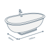 1500 Bath | 1500mm Bath | Sanctuary Bathrooms