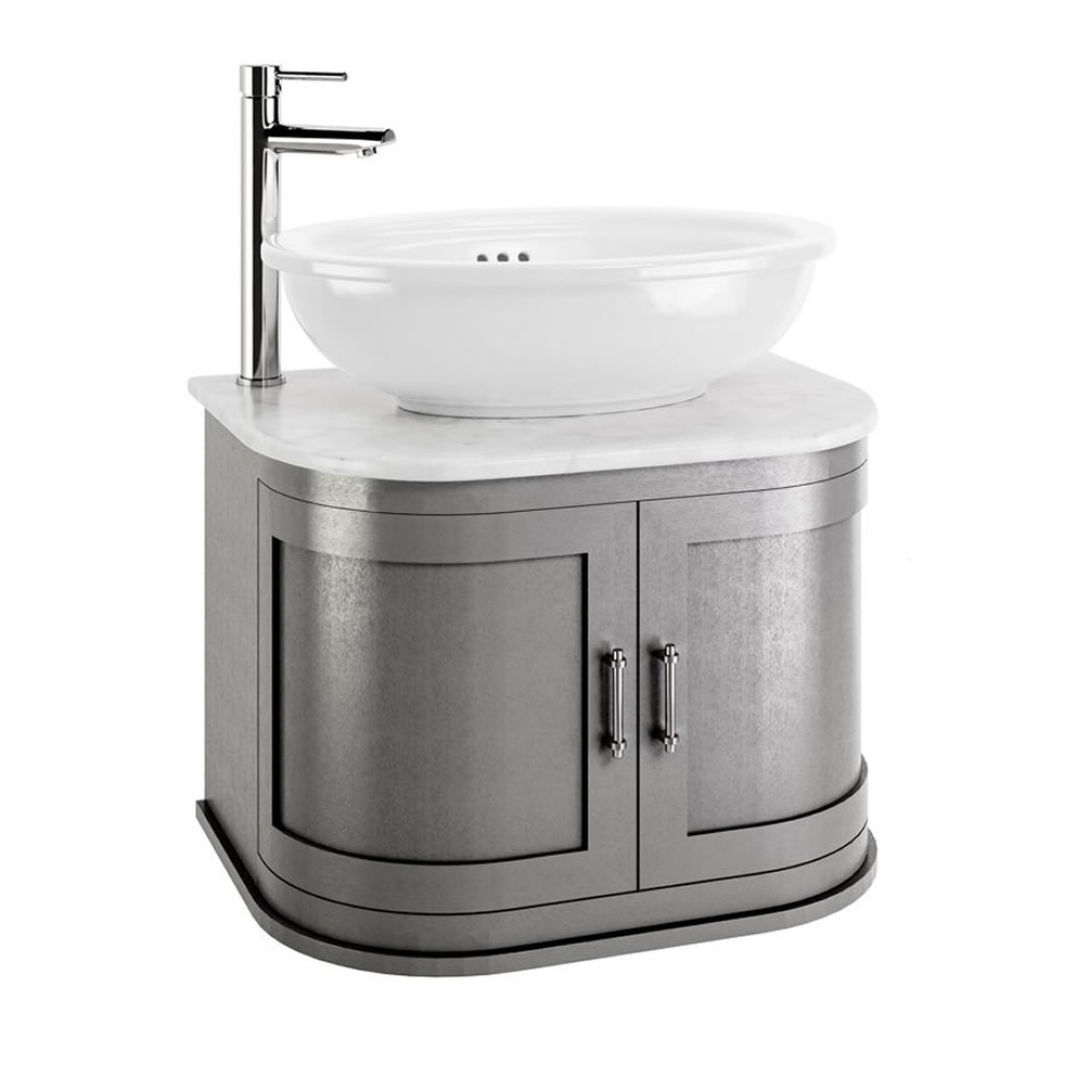 Imperial Regent Bay Dartmouth Grey Wall Hung Vanity Unit With Two Doors ...