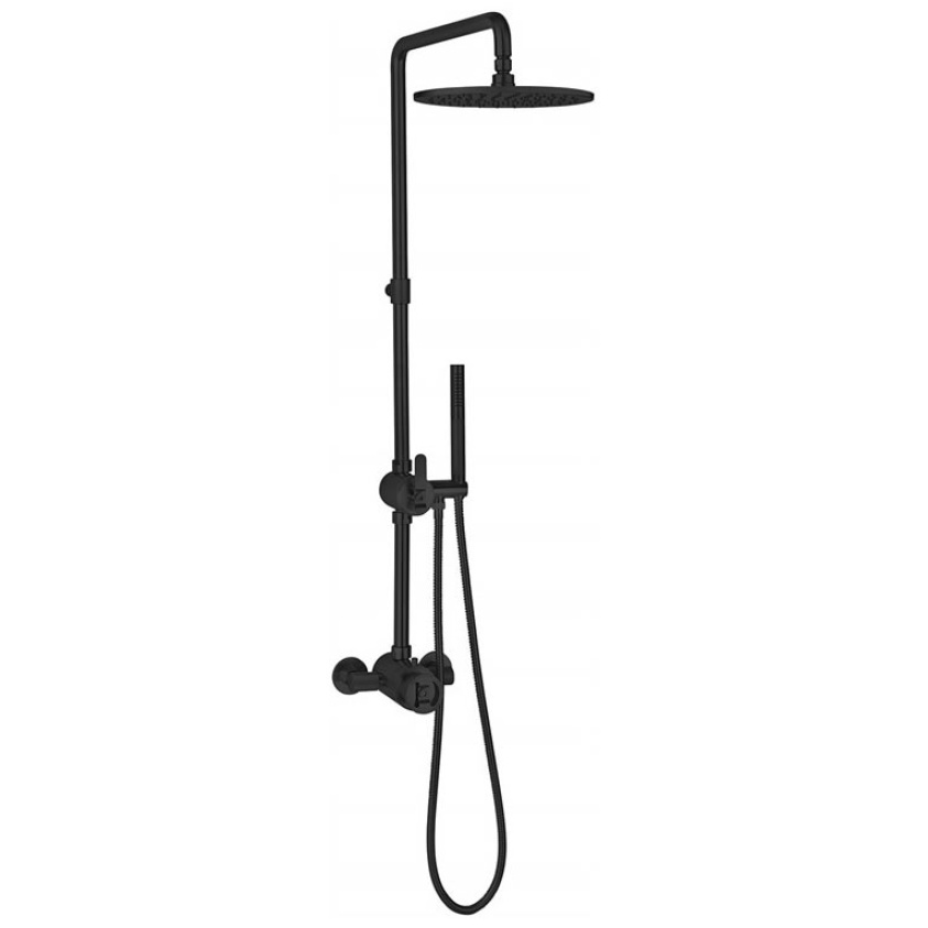 Crosswater UNION Matt Black Shower Column | Sanctuary Bathrooms