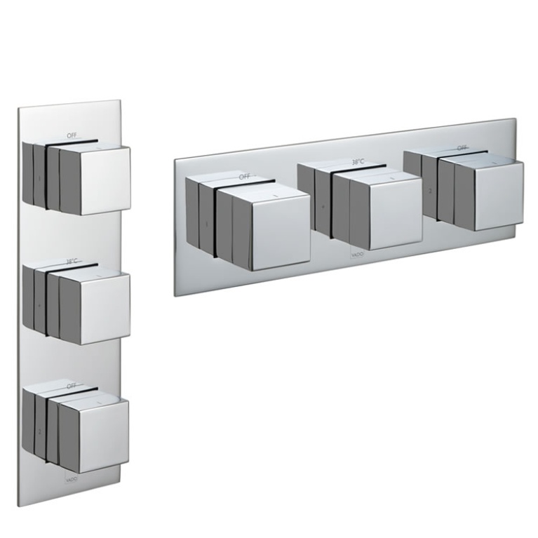 Vado Notion 2 Outlet 3 handle Shower Valve | Sanctuary Bathrooms
