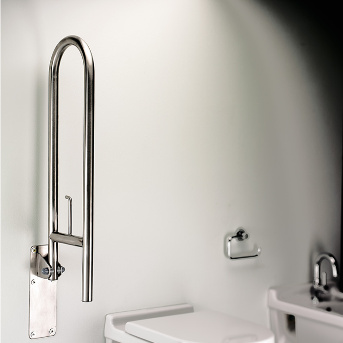 Bathroom Origins Brushed Stainless Steel Safety Swing Bar