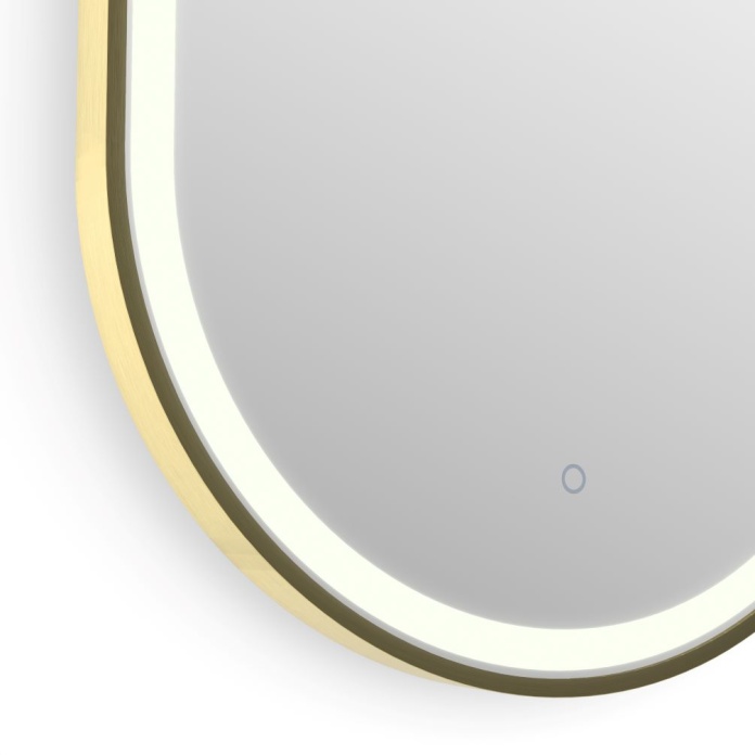 Origins Living 500mm Lomax Light Capsule Brass Mirror