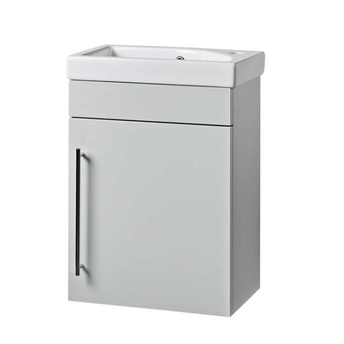 Roper Rhodes Esta Gloss Light Grey 450mm Wall Unit & Basin | Sanctuary ...