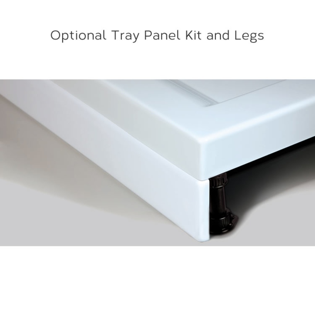 Merlyn Mstone 900mm Square Shower Tray & Waste - 45mm Shower Tray ...