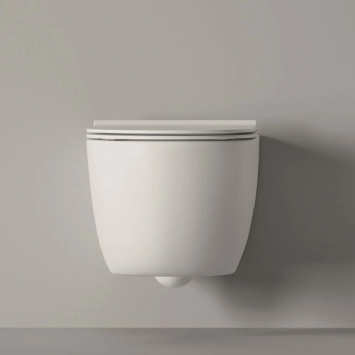 Zero 3 Matt White Wall Hung Toilet & Soft Close Seat | Sanctuary Bathrooms