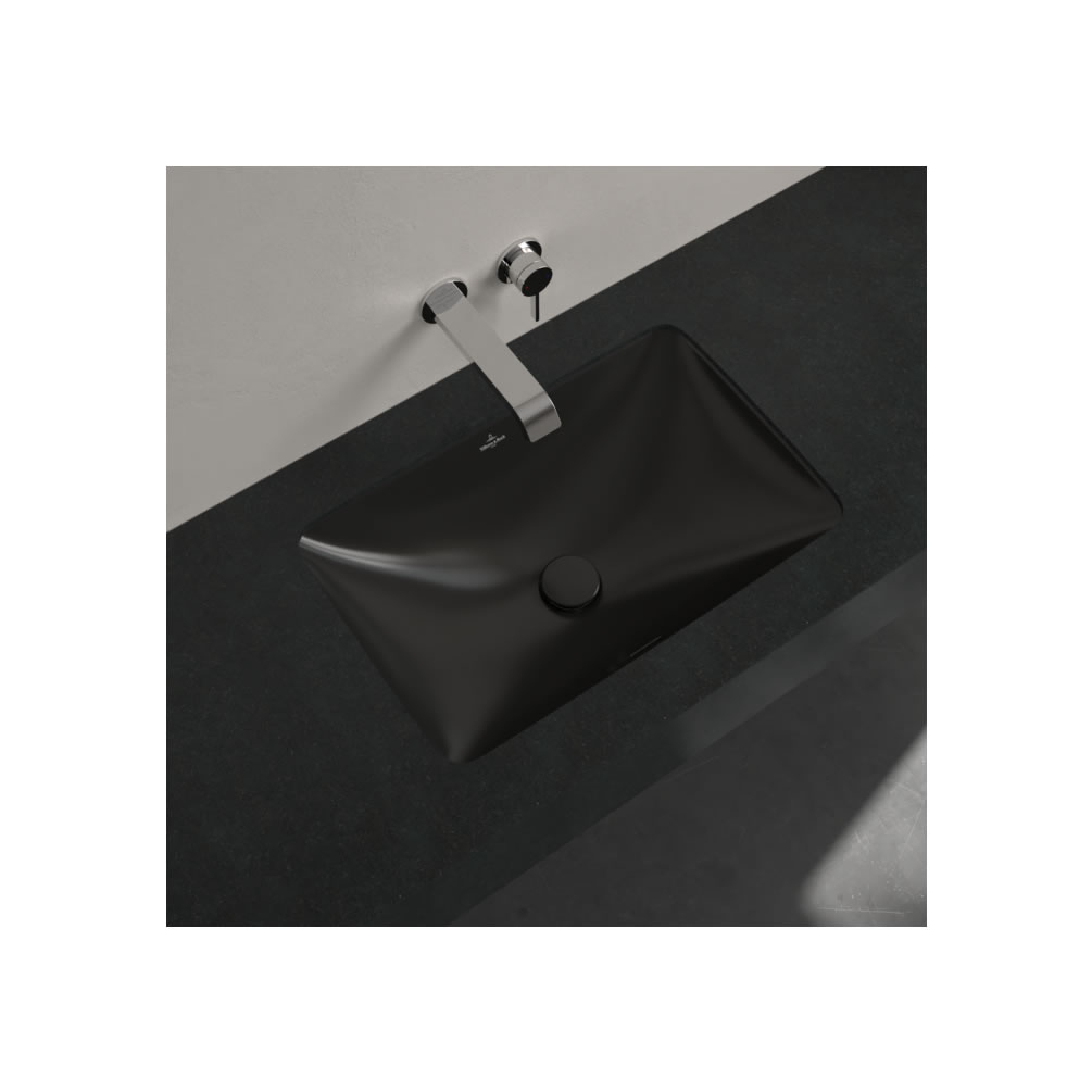 V&B Loop 540 Black C+ Inset Sink | Sanctuary Bathrooms
