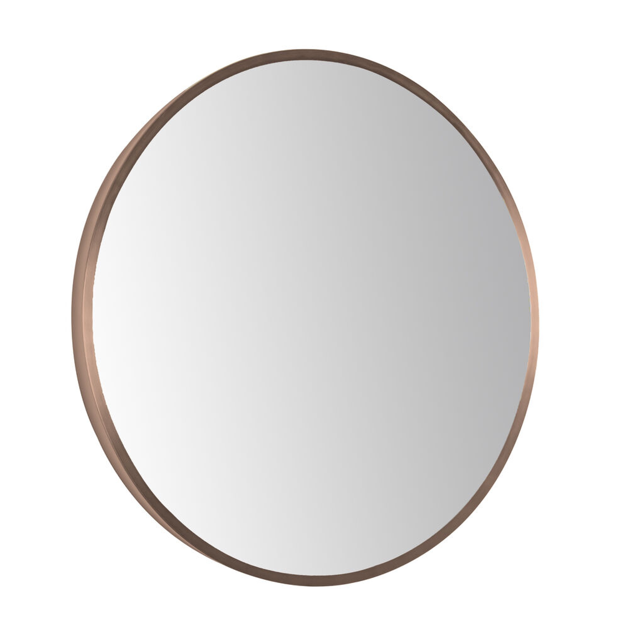JTP Vos Brushed Bronze Round Plain Mirror | Sanctuary